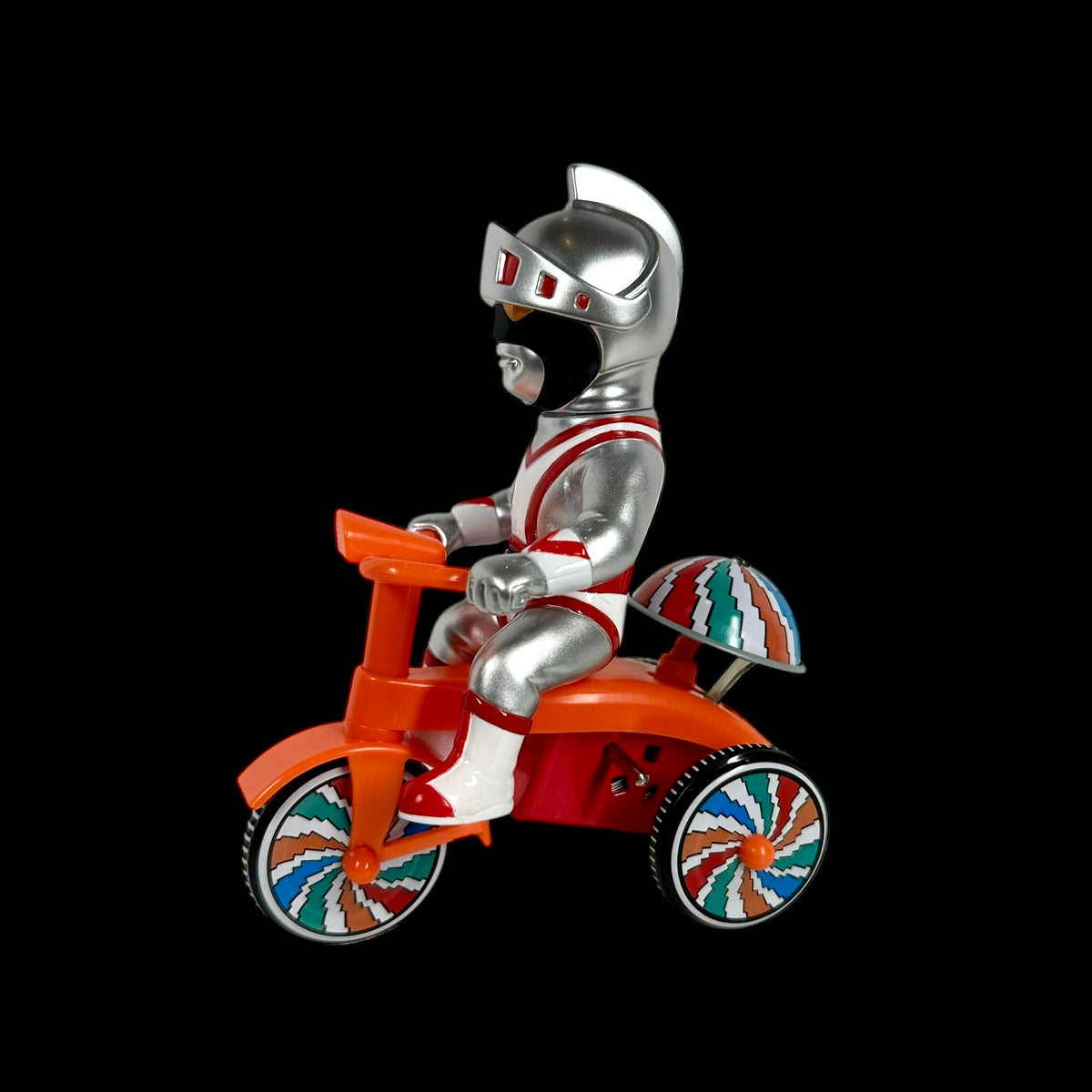 5 1/2” Silver Kamen Giant Trikes by Kaiju One – Monster Patrol Toys