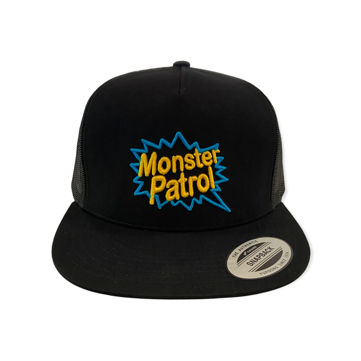 Monster Patrol Mesh Snapback Hat (Yellow x Blue) – Monster Patrol Toys