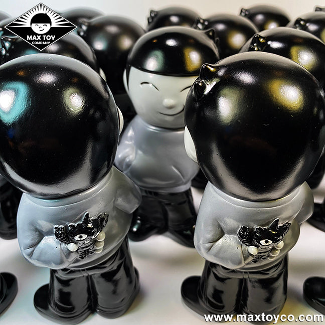 Max Boy mascot Retro Grey scale version kaiju monster – Monster Patrol Toys